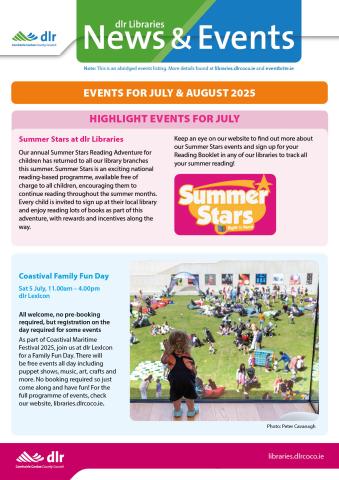 dlr Libraries News and Events July and August 2025 | Dún Laoghaire-Rathdown County Council